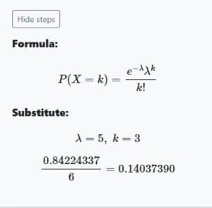 Poisson Distribution Calculator - Online Poisson Probability Tool