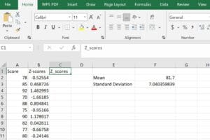 How to find Z Score in Excel (Formula & STANDARDIZE Function)