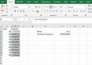How to find Z Score in Excel (Formula & STANDARDIZE Function)