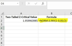 How to Find Z Critical Value in Excel (Step-by-Step Guide)