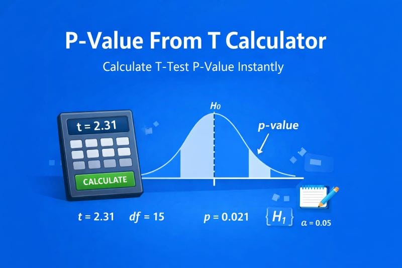 P Value From T Calculator With Steps