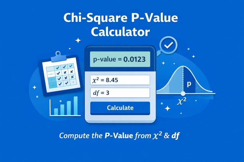 chi-square p-value calculator